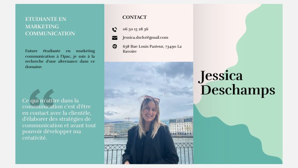 Jessica Deschamps CV BROCHURE