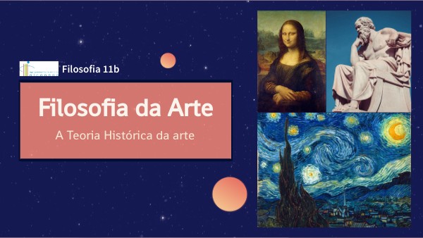 Filosofia da arte. Diego, Martina, Rodrigo e Tiago Cadete