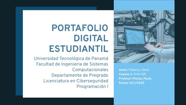 Omar Polanco - Portafolio Estudiantil