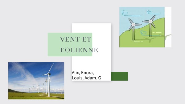 vent et éolienne