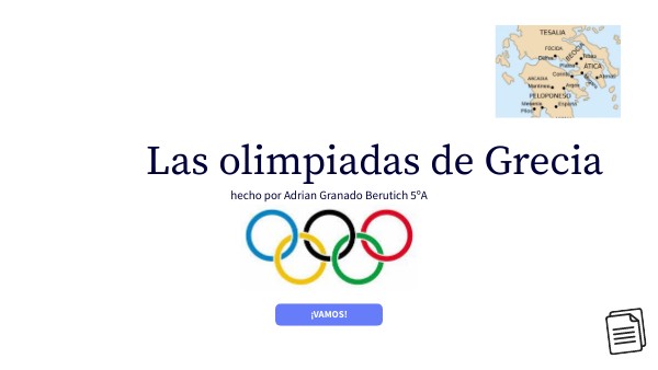OLIMPIADAS DE GRECIA | Genially