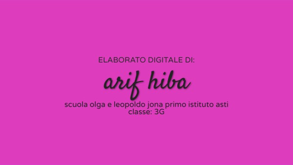 elaborato esame orale