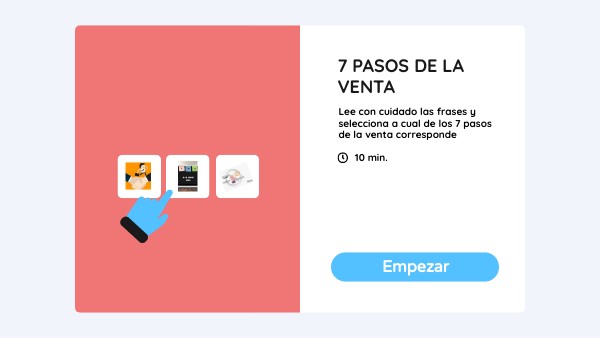 Quiz 7 pasos de la venta | Genially