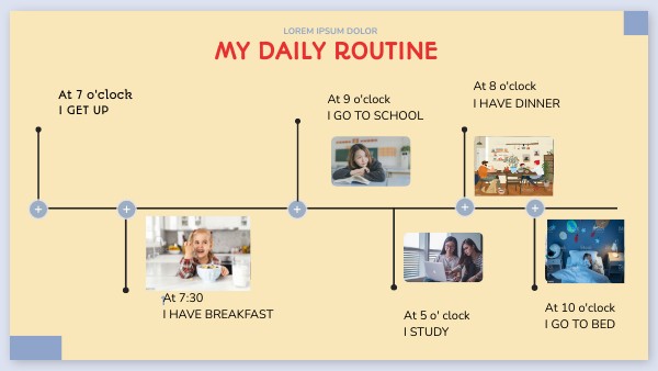 my daily routine | Genially