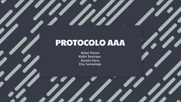 Protocolo AAA | Genially