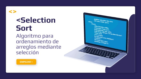 Presentación Selection Sort Estructura de datos | Genially