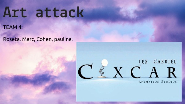 Final presentation team 4 (Art Attack)