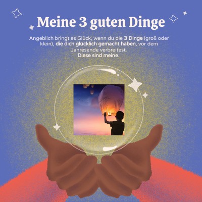 Drei Gute Dinge Karte