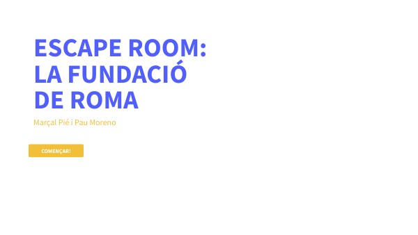 ESCAPE ROOM: LA FUNDACIÓ DE RO