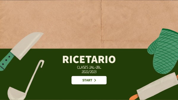 COOKING RECIPE PRESENTATION | Genially