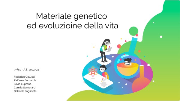 materiale genetico ed evoluzione della vita | Genially