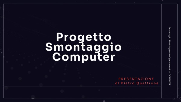Progetto Smontaggio CMP | Genially
