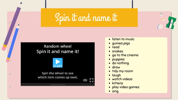 5e: Spin it and name it!