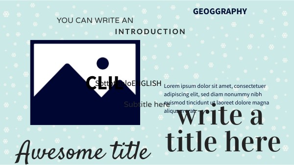 BLANK PRESENTATION | Genially