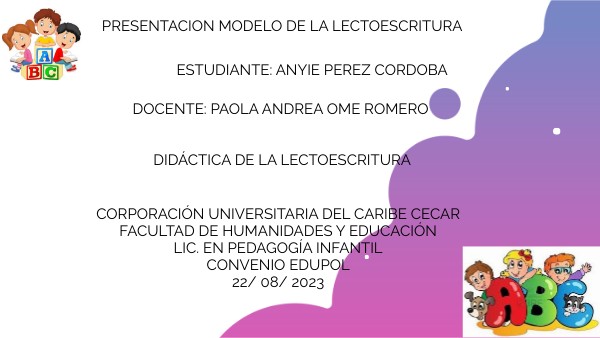 Presentación “Modelos de la lectoescritura” | Genially