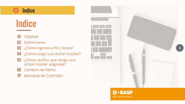 Presentación - Action Tracker | Genially