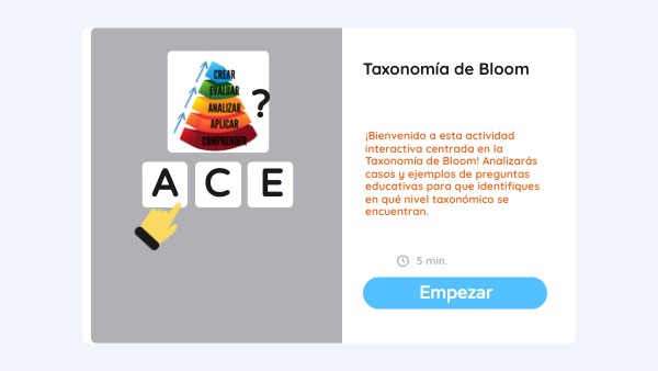 TAXONOMÍA DE BLOOM | Genially