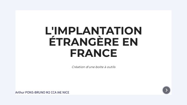 Diaporama Soutenance M2 CCA