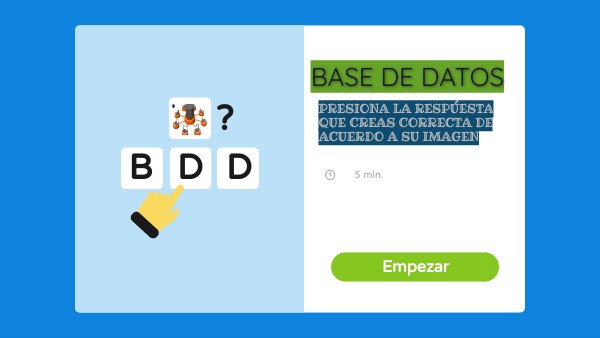 BASE DE DATOS | Genially