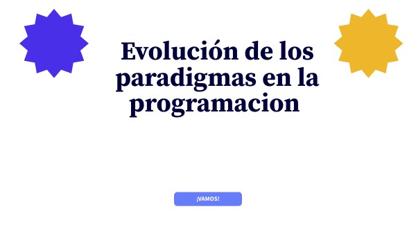 evolución de los paradigmas en la programación