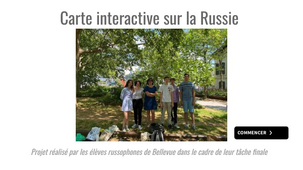 Carte interactive Russie | Genially