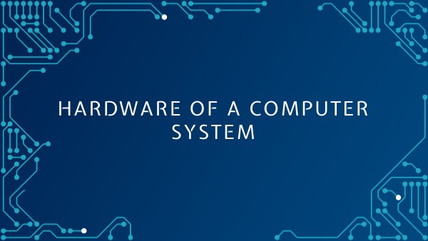 Presentation on the computer parts