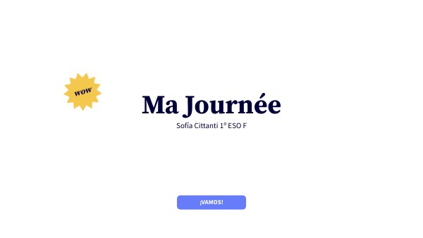 ma journee | Genially