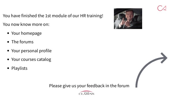 Congratulations! 1st module