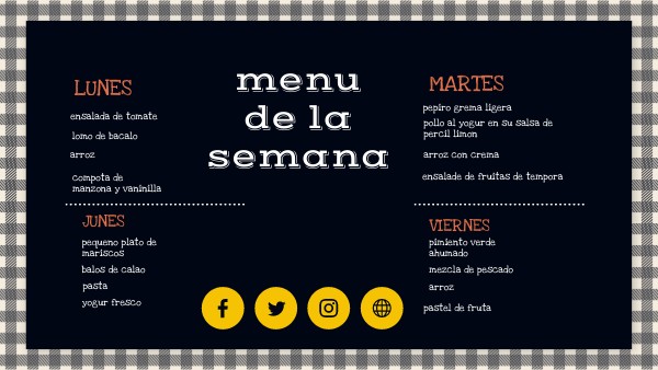 menus de la semana esp