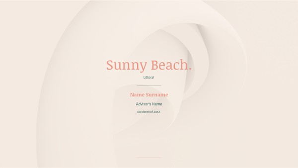 Sunny beach | Genially