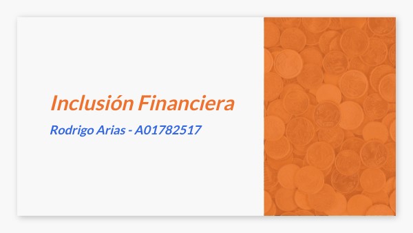 Inclusion financiera | Genially