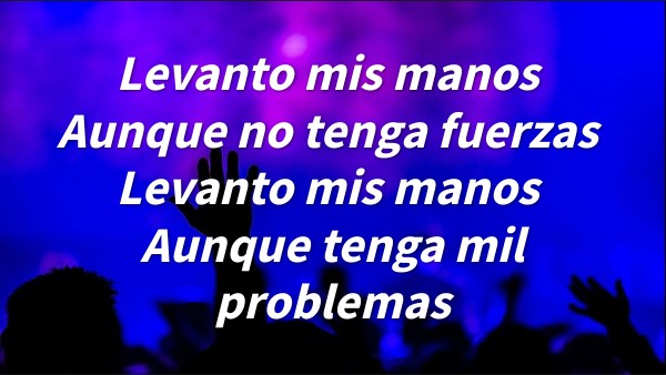 Levanto mis manos