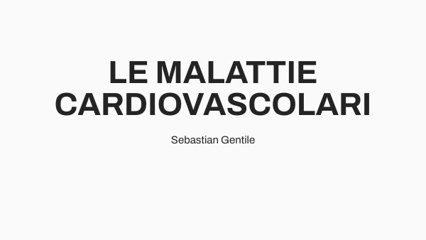 MALATTIE CARDIOVASCOLARI | Genially