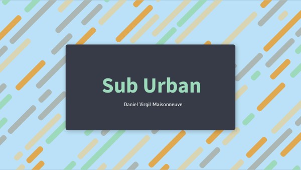 PRESENTACIÓN SUB URBAN