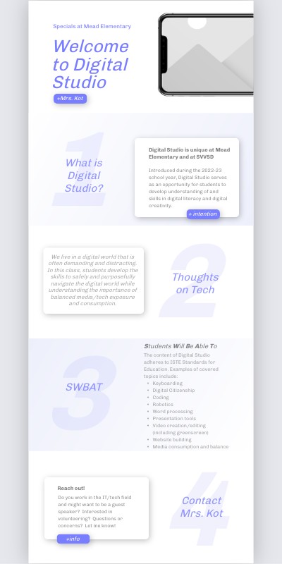 Digital Studio infographic | Genially