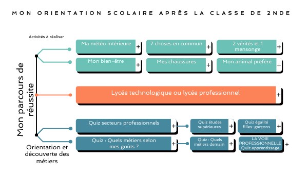mon orientation scolaire après la classe de 2nde | Genially
