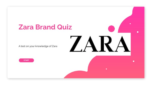 Zara Brand QUIZ | Genially