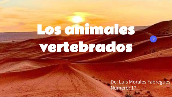 PRESENTACIÓN Animales vertebrados