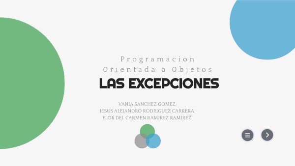 Excepciones en POO | Genially
