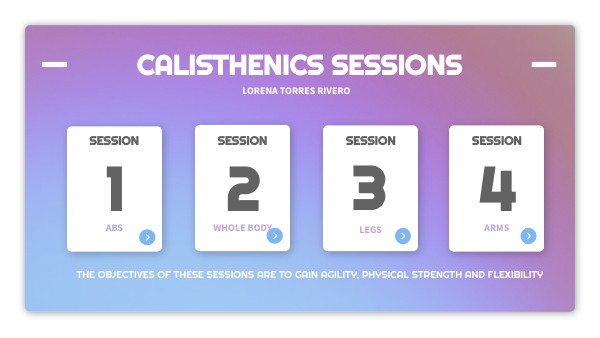 calistenia sesiones LORENA TORRES RIVERO | Genially