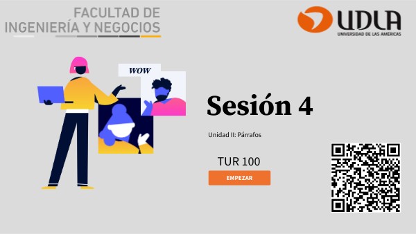 Sesión 4 TAA TUR 100 | Genially