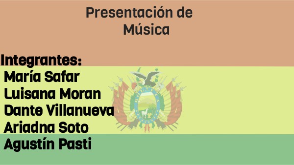 Presentacion de musica