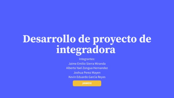 Proyecto integradora