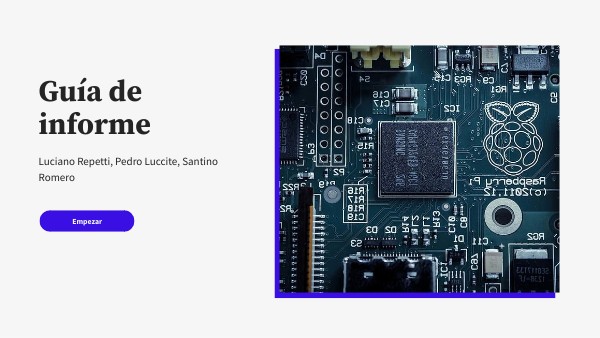 Guía para informe | Genially