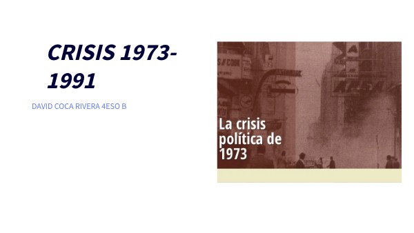 CRISIS 1973 | Genially