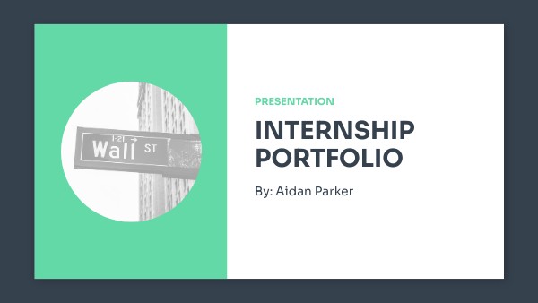 Internship Portfolio | Genially