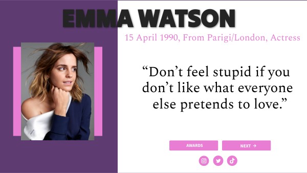 Emma Watson | Genially