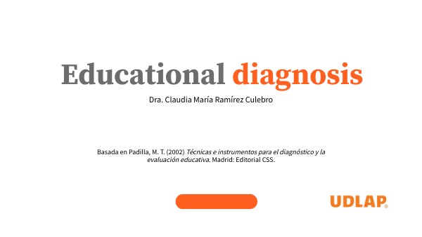 Traducción 01 Educational Diagnosis | Genially