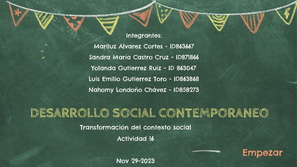 Transformación del contexto social | Genially