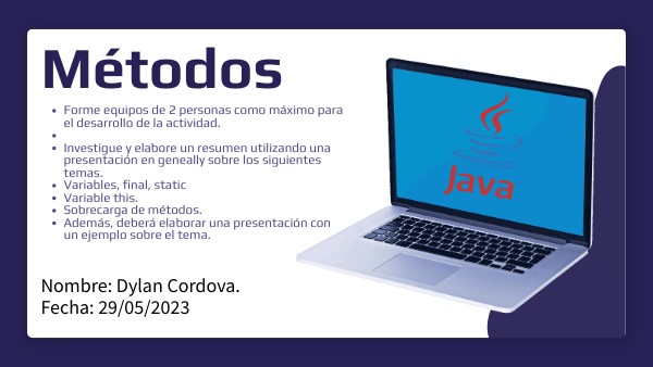 Métodos POO | Genially